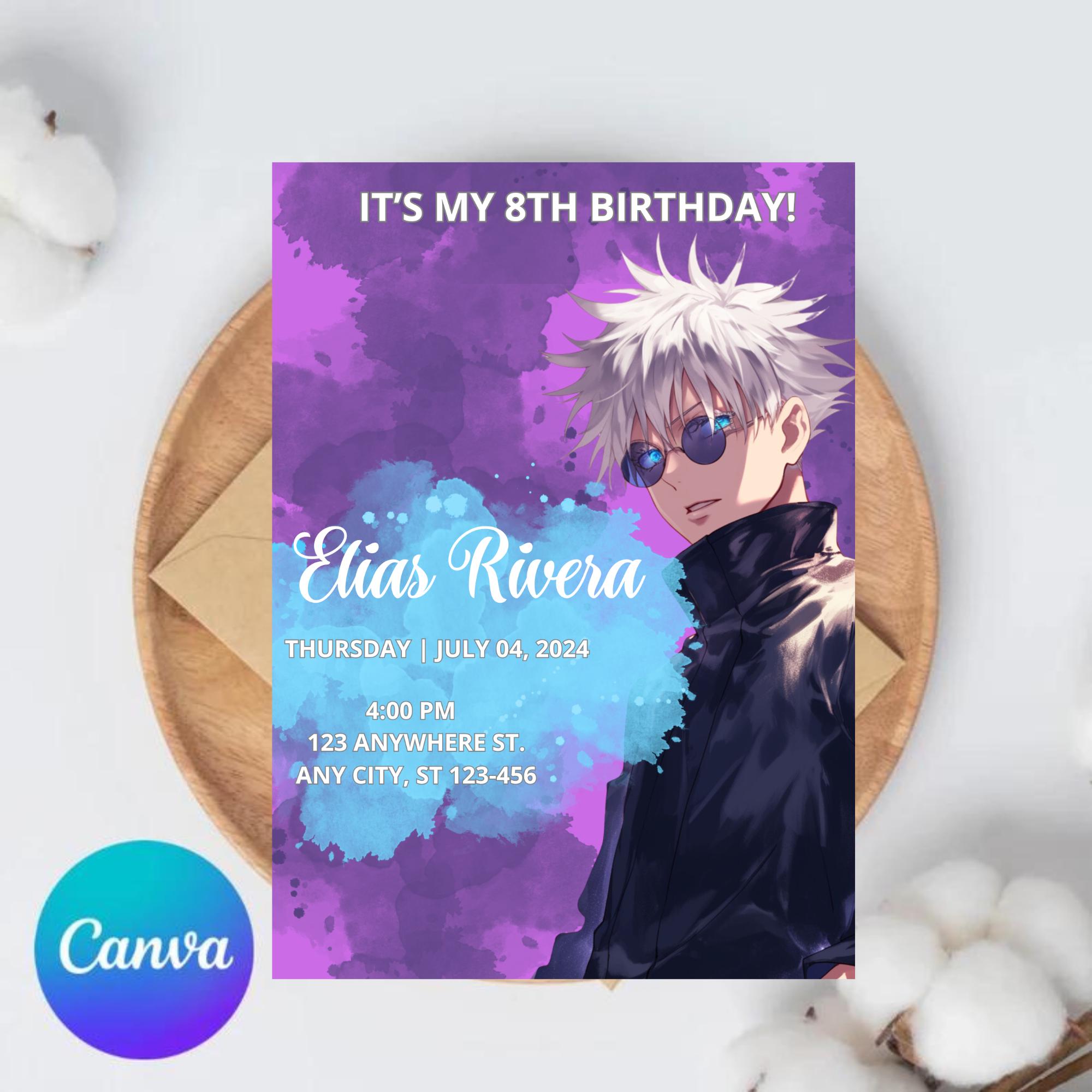 Printable Birthday Invitation, Easy to Edit in Canva, Editable Digital ...