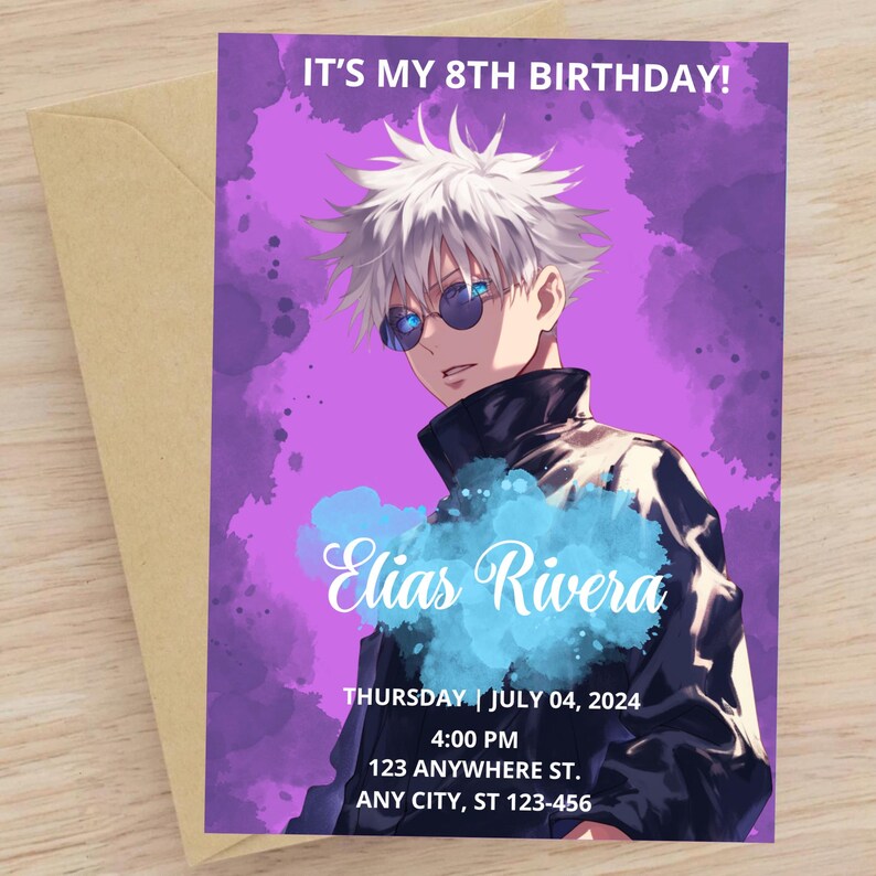 Printable Birthday Invitation, Easy to Edit in Canva, Editable Digital ...