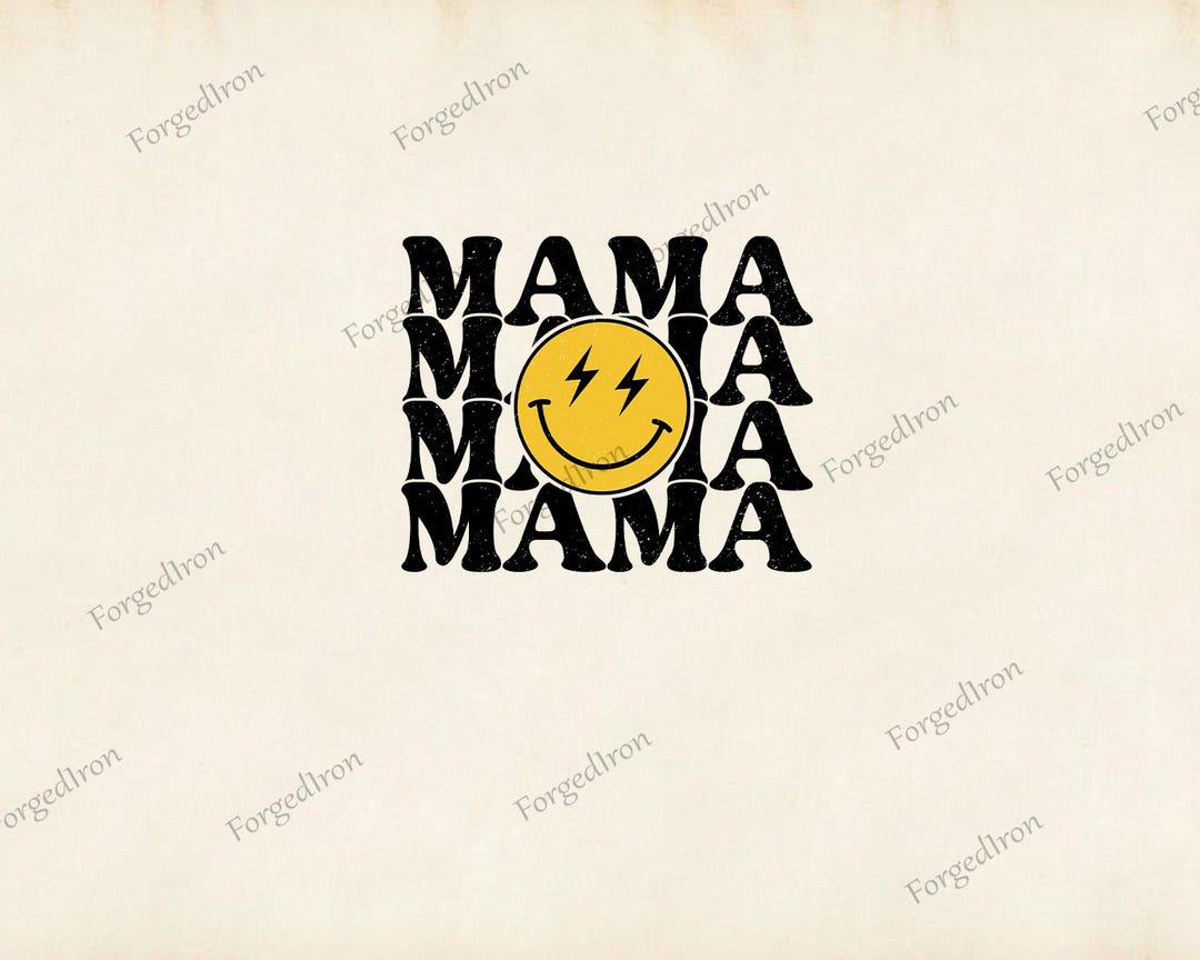 Smiley Face Mama Png, Mama Png, Mothers Day Png, Funny Mama Png, Heart ...