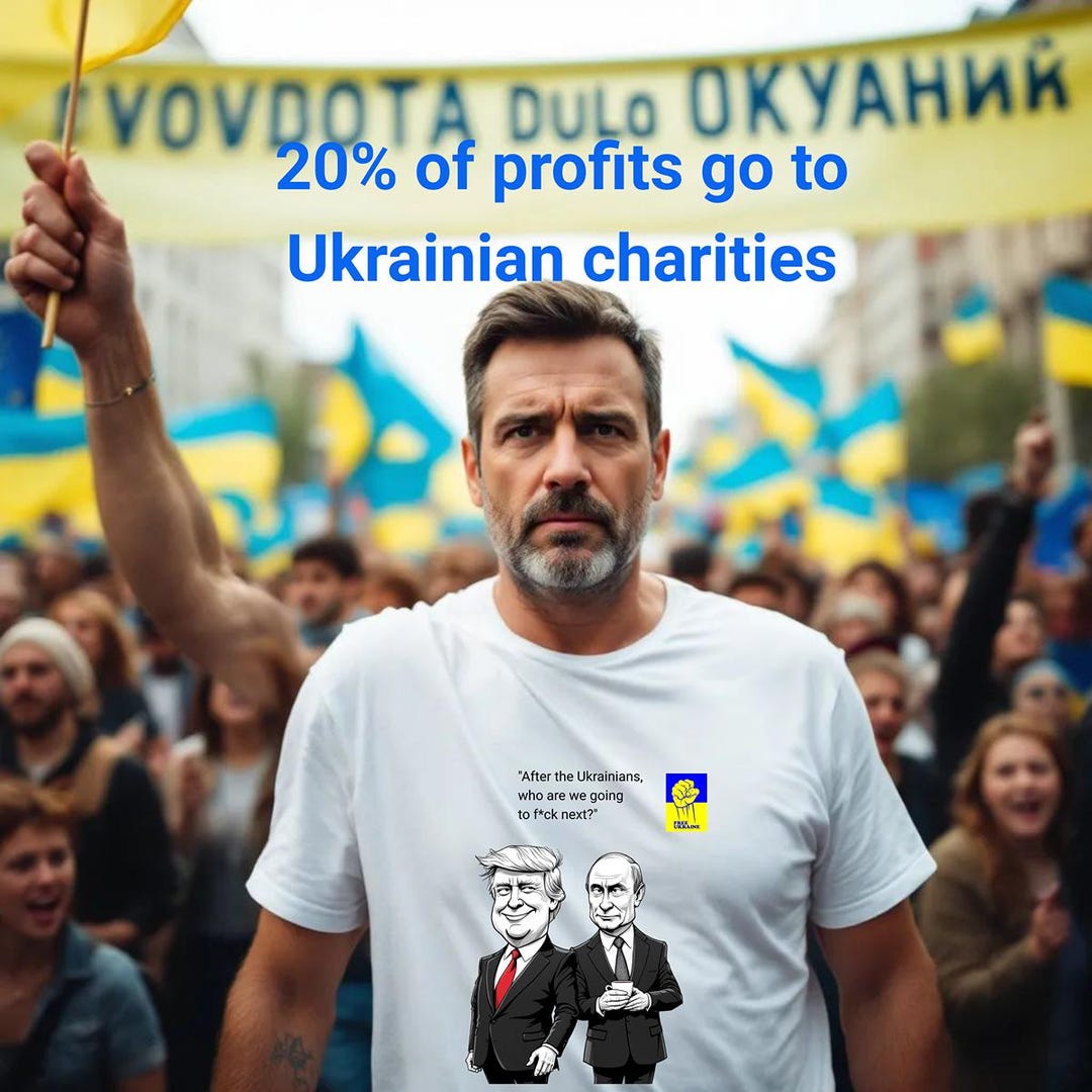 Trump & Putin Satire T-shirt – Support Ukraine, 20% Profits to ...