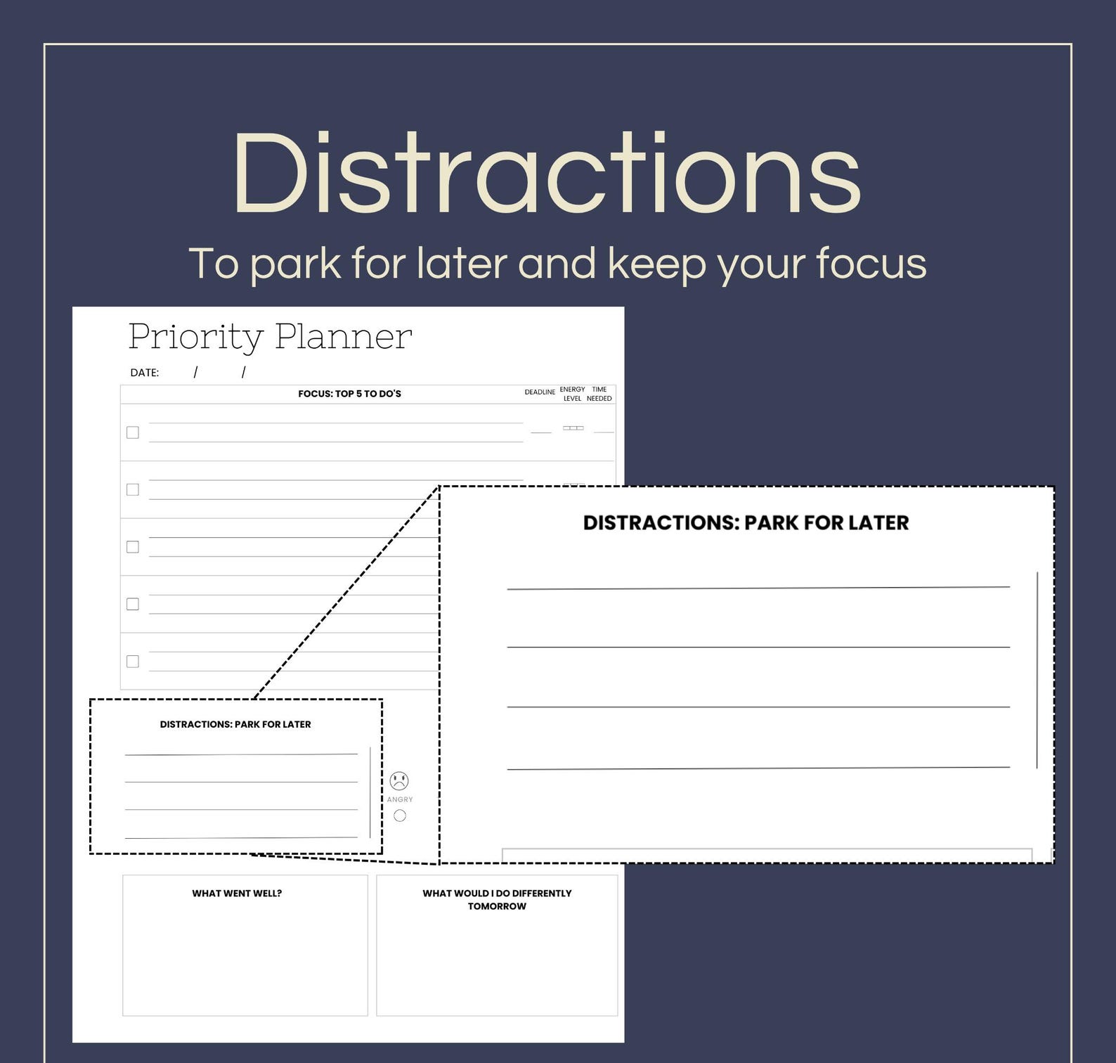 Priority Planner for the Remarkable Paper Pro | Focus 5 | to Do ...