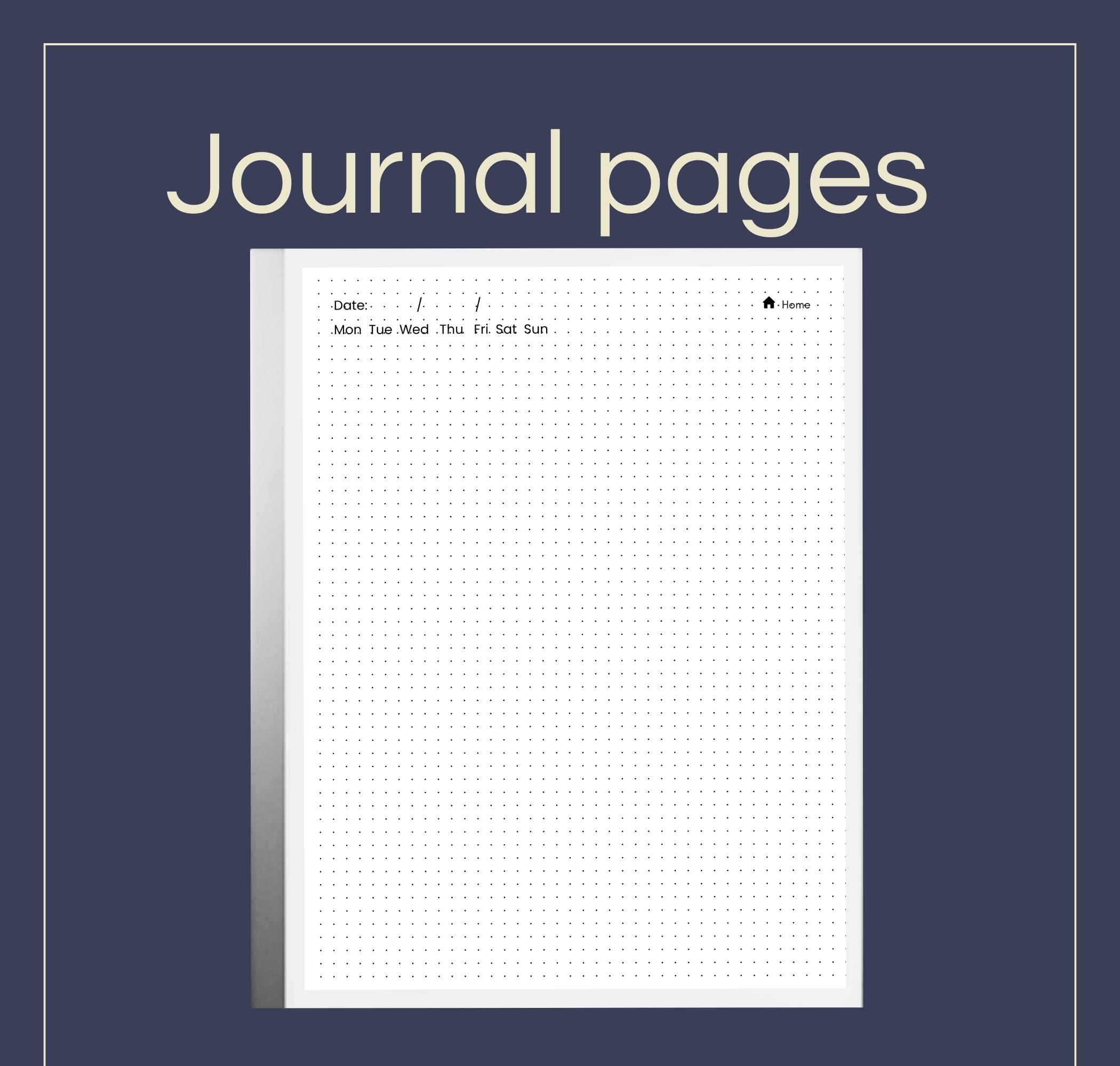 Remarkable 2 Bullet Journal | Hyperlinked Dot Grid Planner (PDF ...