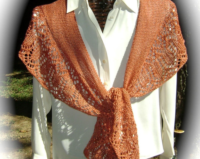 PUMPKIN GOLD Silk/wool Scarf/shawlette - Etsy