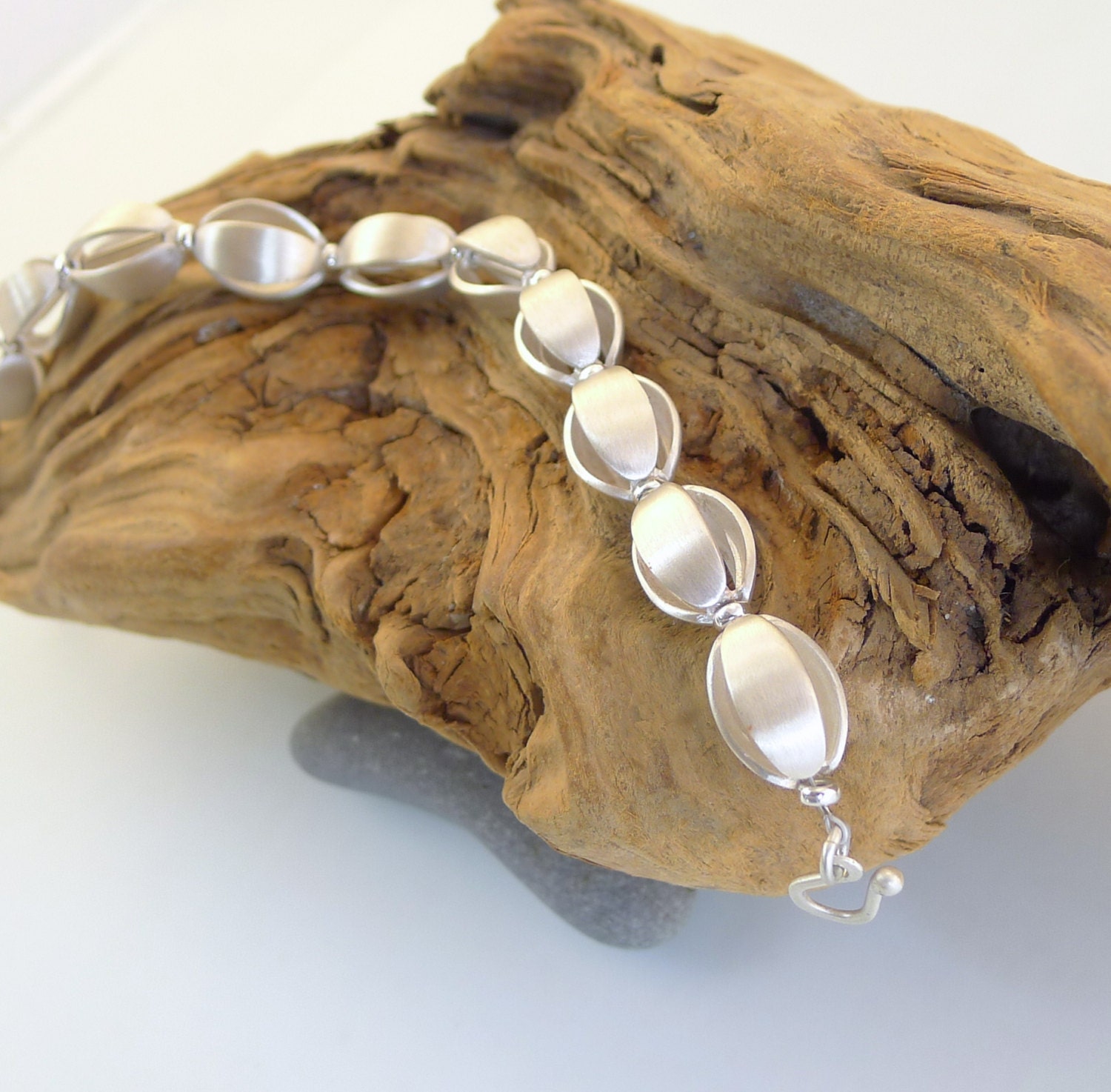 Sterling Silver Pod Bracelet - B0170 - Etsy