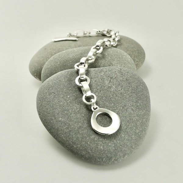 Sterling Silver Large Link Bracelet B0310 - Etsy