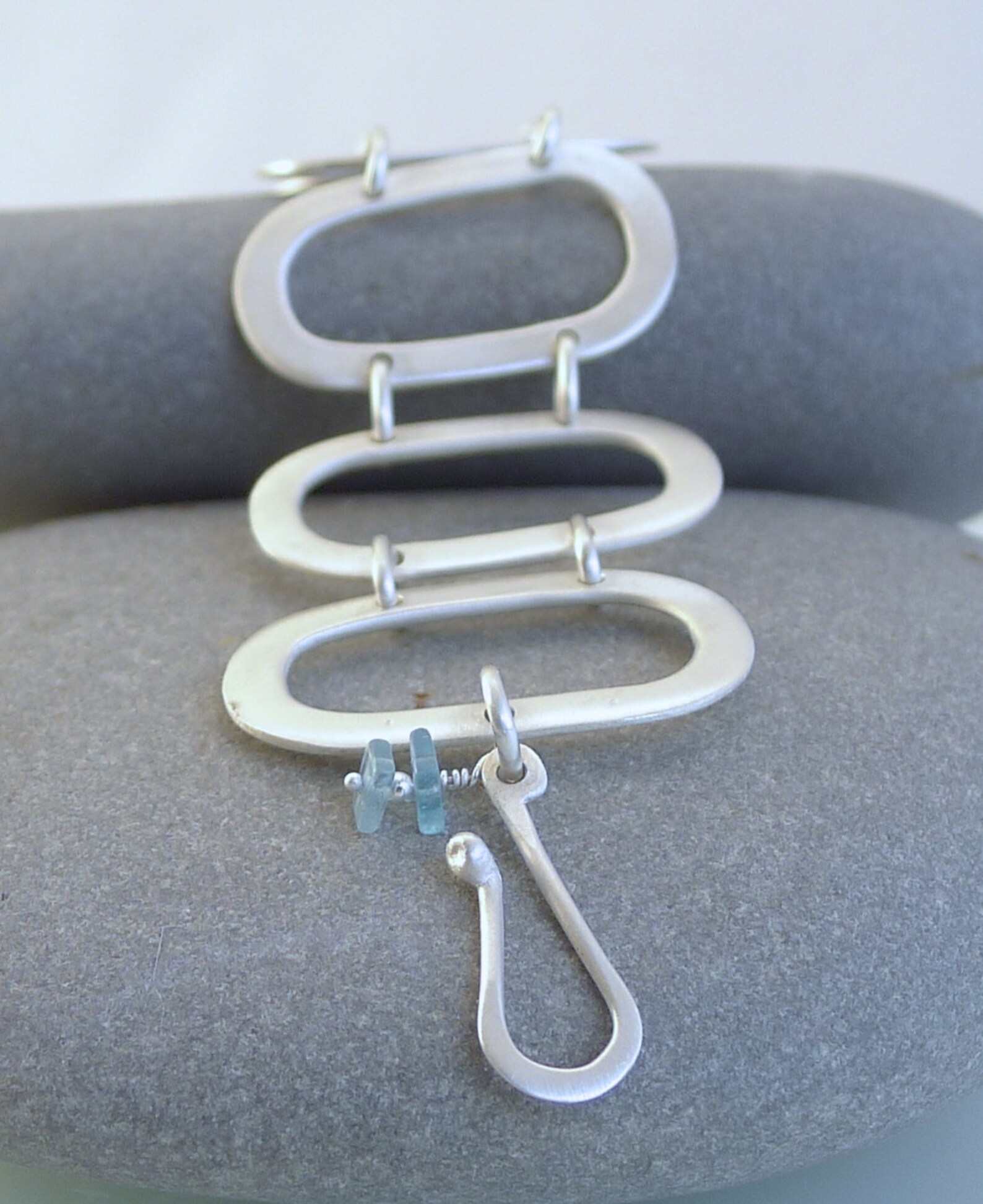 Sterling Silver Large Link Bracelet - B0310 - Etsy