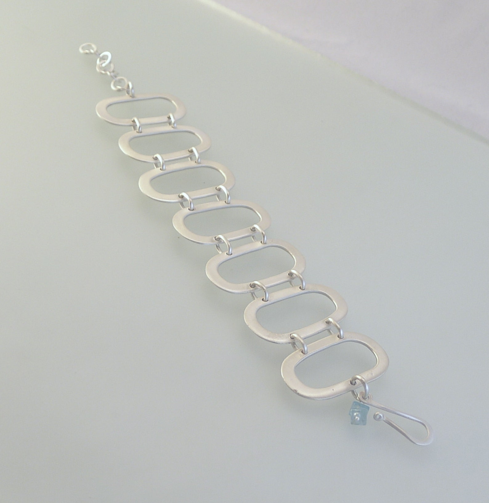 Sterling Silver Large Link Bracelet B0310 - Etsy