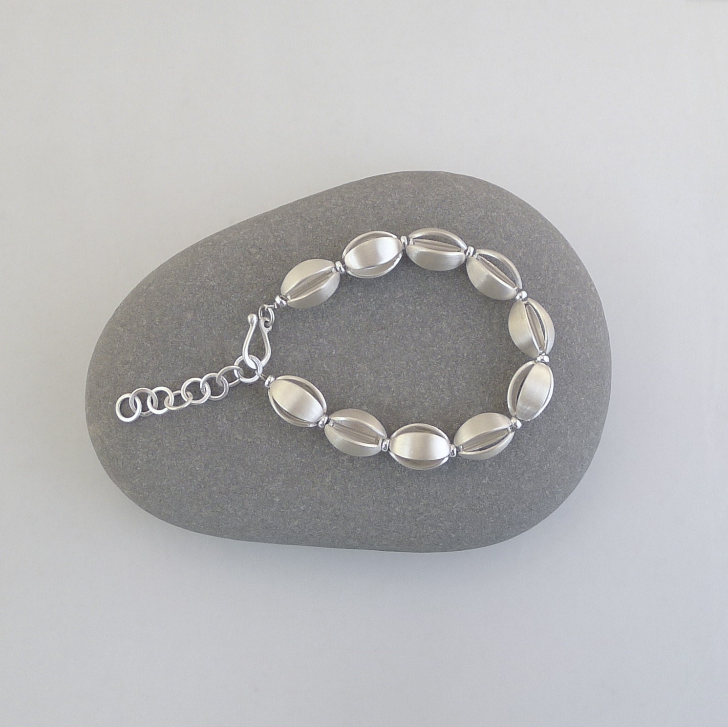 Sterling Silver Pod Bracelet - B0170 - Etsy