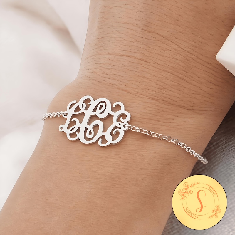 Initial Bracelet - Etsy