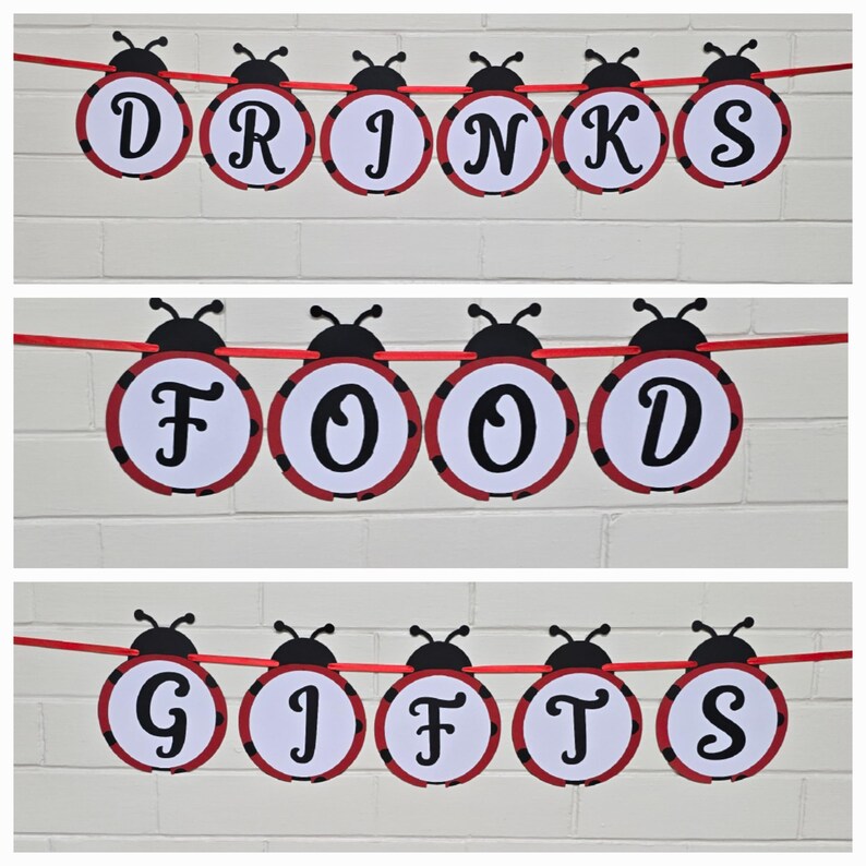 Ladybug Banner Bundle - Etsy