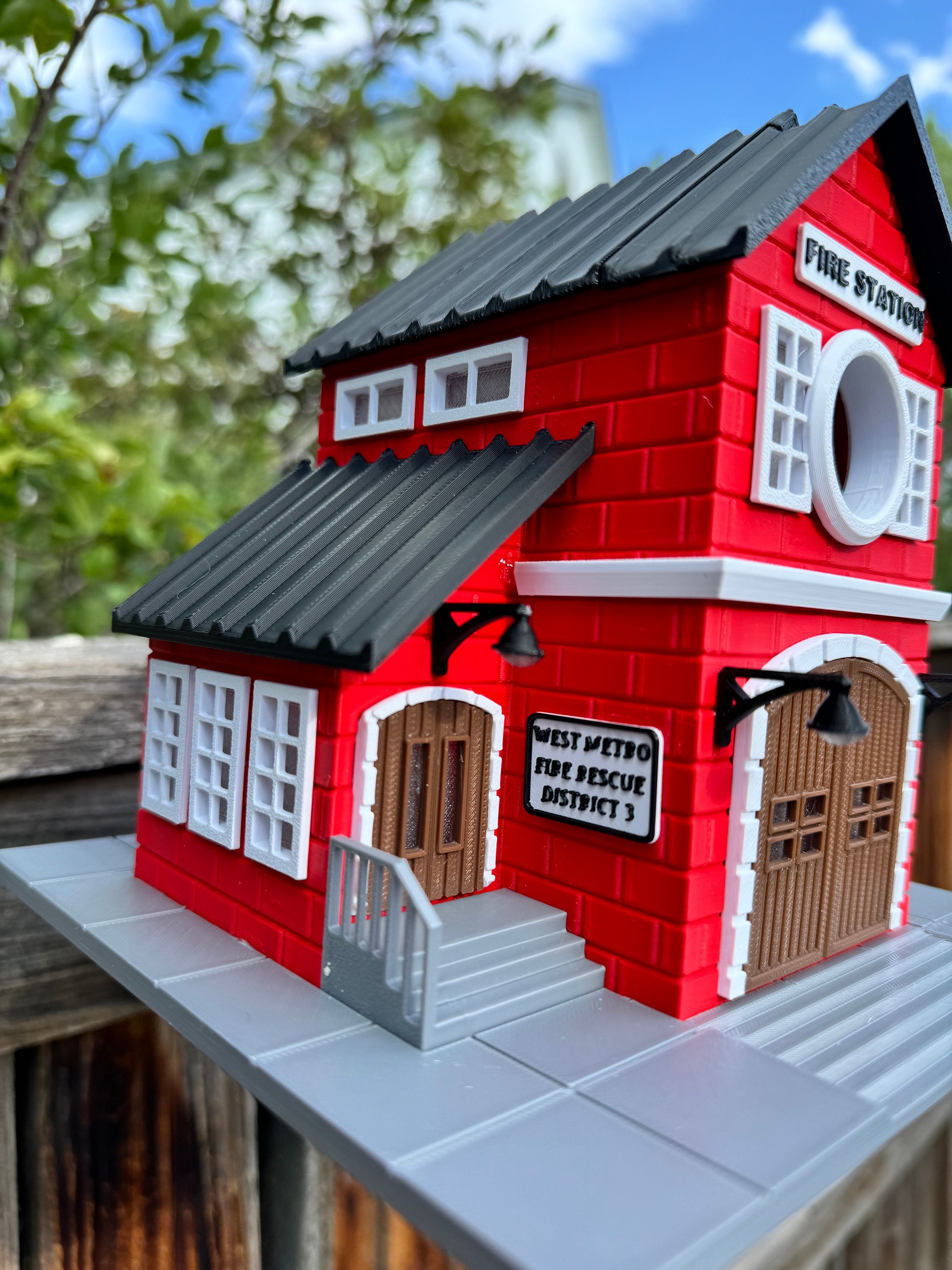 Bird House | Fire Station | 3D Printed - Etsy