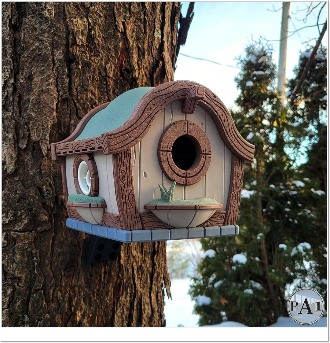 Hobbit Bird House | Blink Camera Compatible | 3D Printed | Birding - Etsy