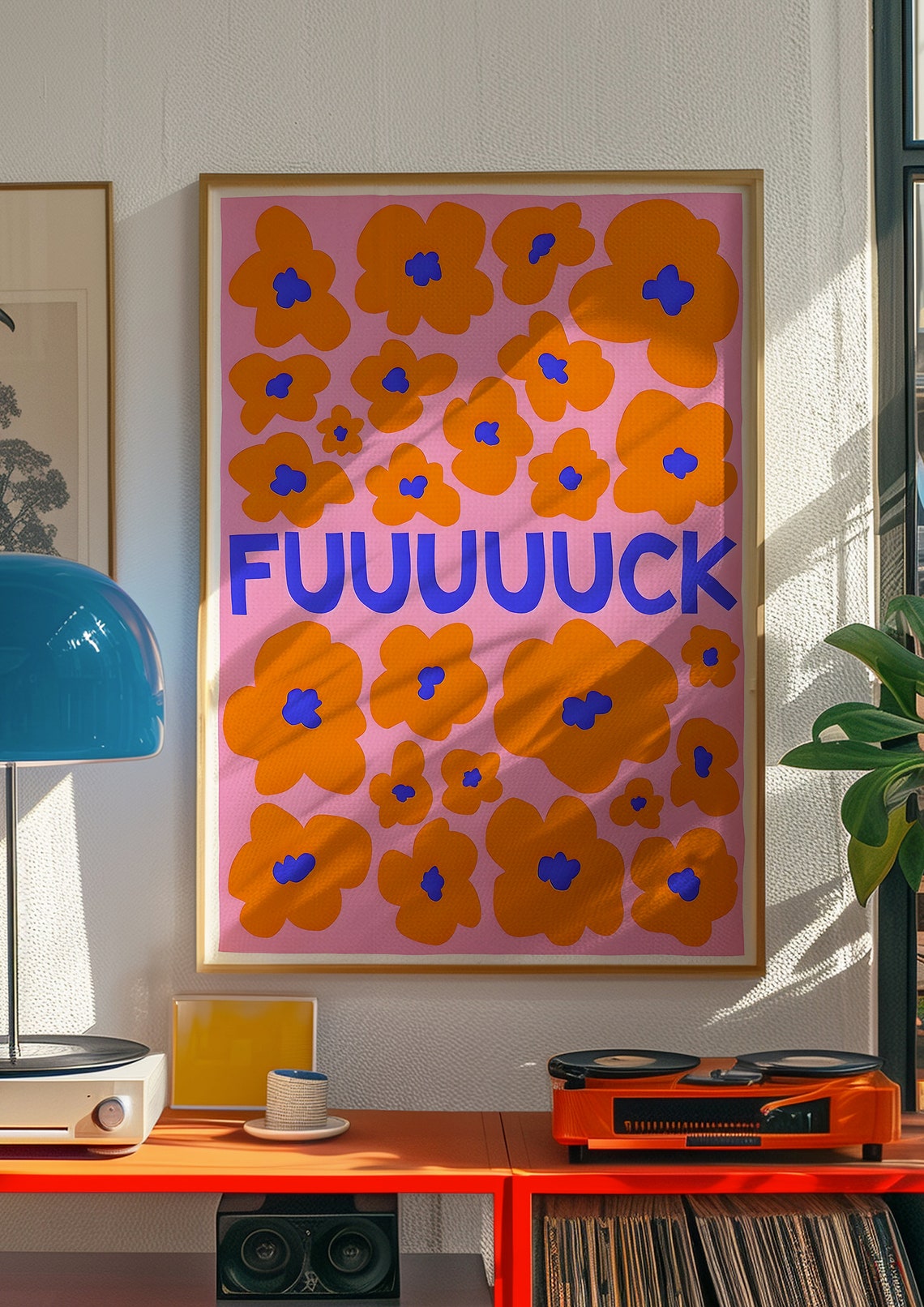 Printable Poster Fuuuuuuuuck Flowers Aesthetic Print Digital Download ...