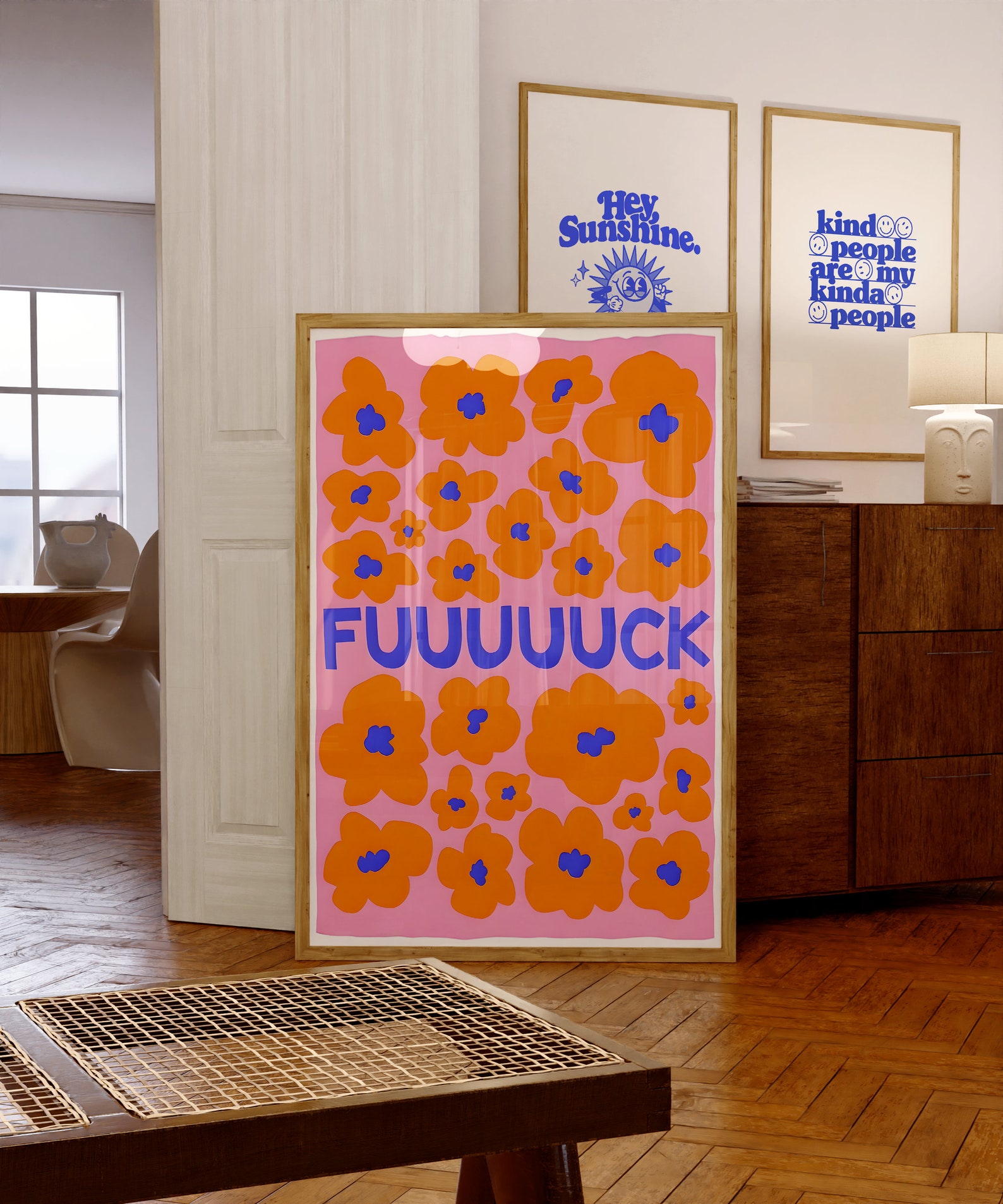 Printable Poster Fuuuuuuuuck Flowers Aesthetic Print Digital Download ...