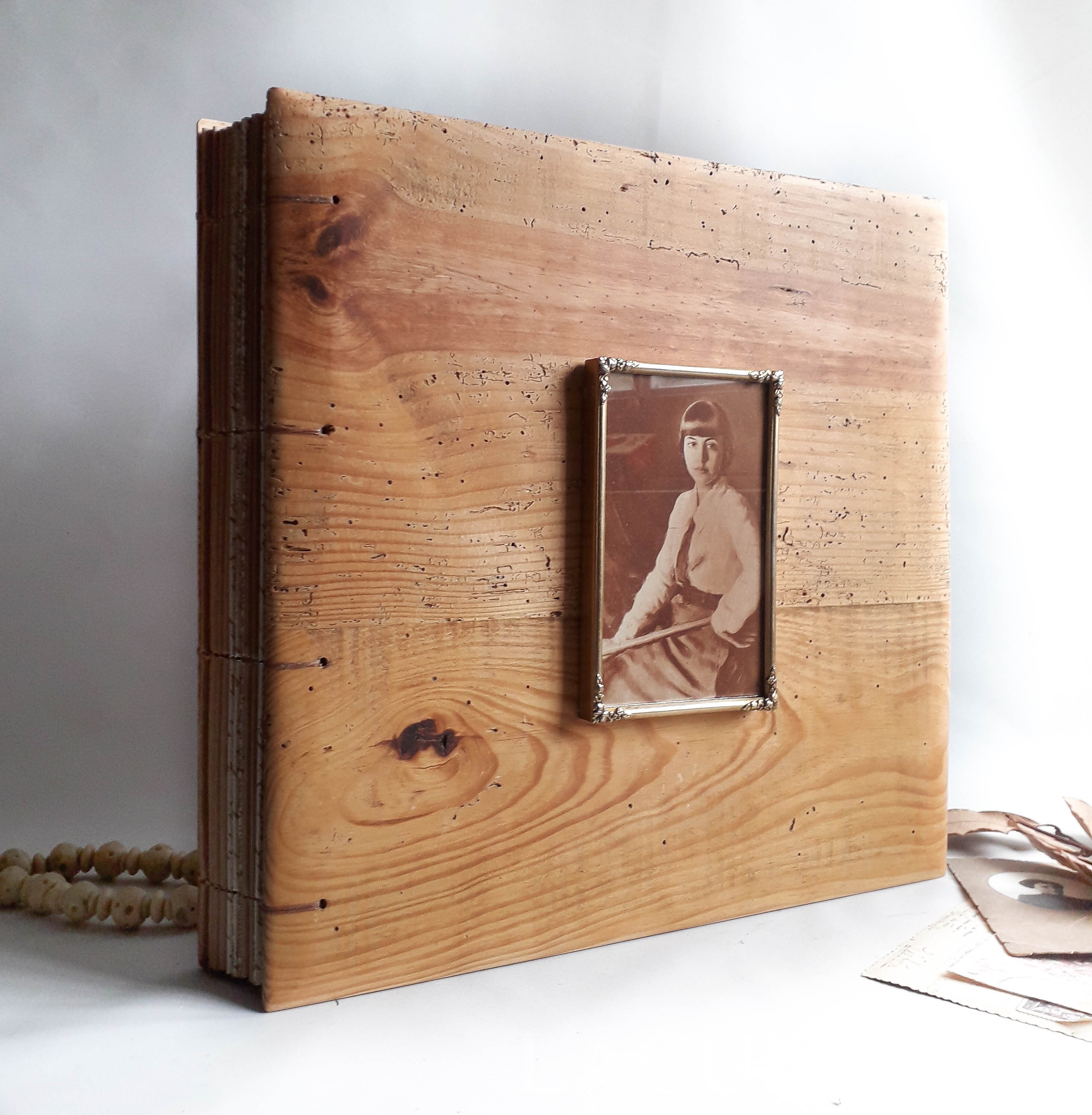 Wood photo album Vintage Photo frame | Etsy