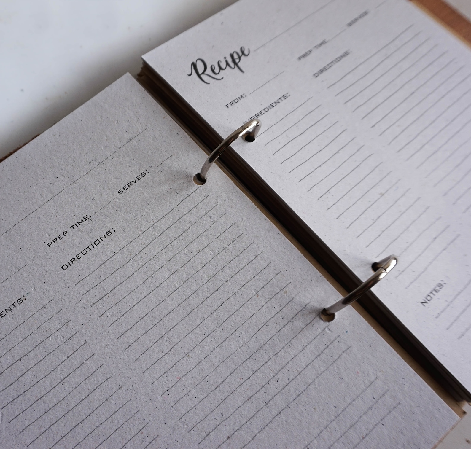 Personalized Binder Recipe Book Wooden Covers - Etsy