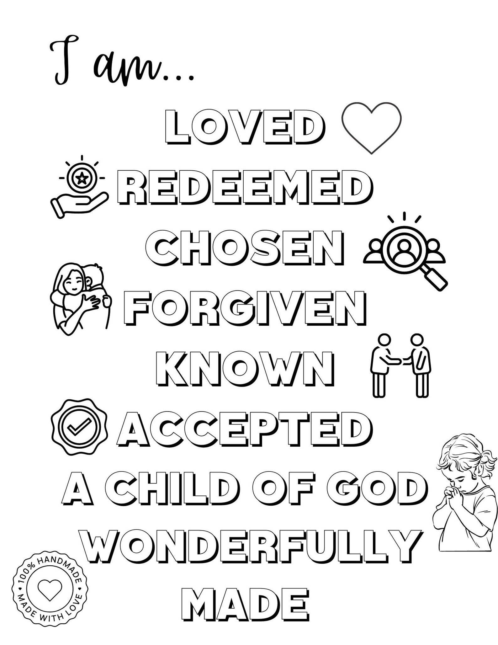 Children's Coloring Page, Activity Page for Kids, Christian Activity ...