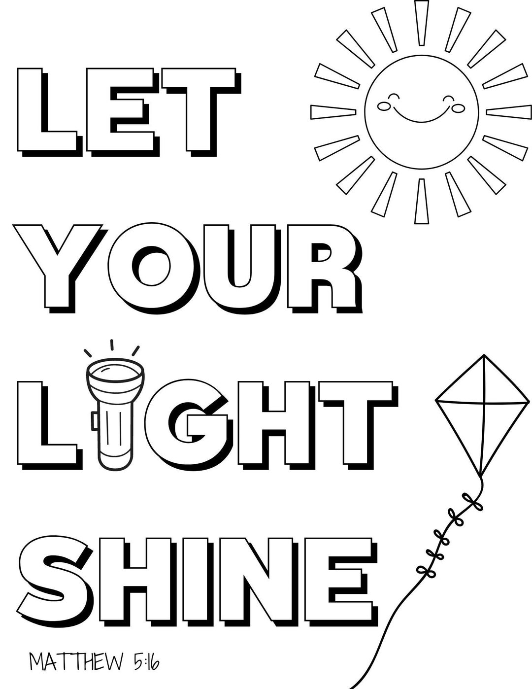 Children's Coloring Page, Activity Page for Kids, Christian Activity ...