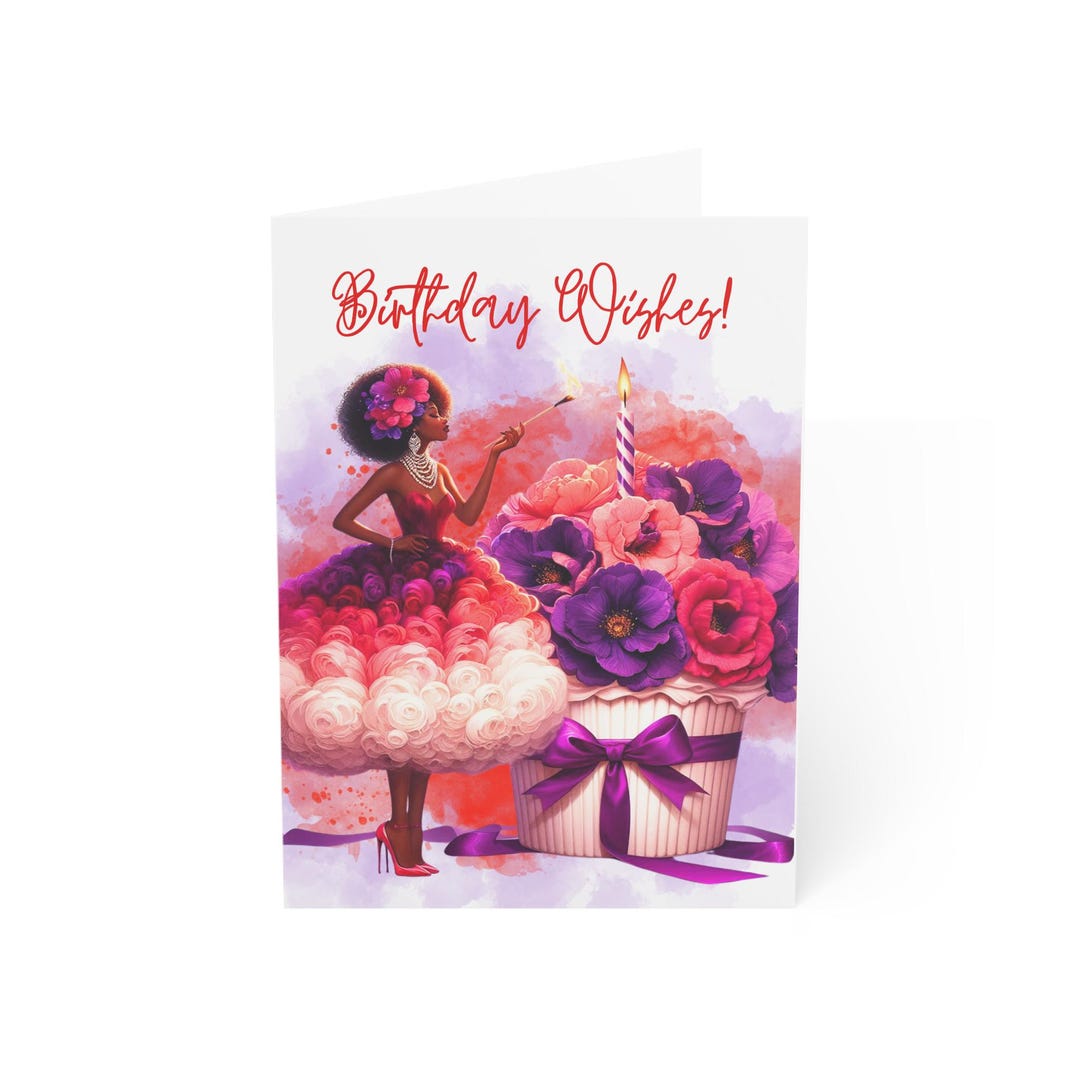 Birthday Wishes DST Boxed Greeting Card - Etsy