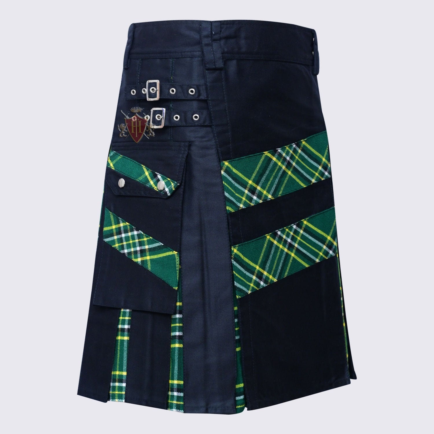 Men's Modern Irish National Dark Hybrid Kilt - Etsy