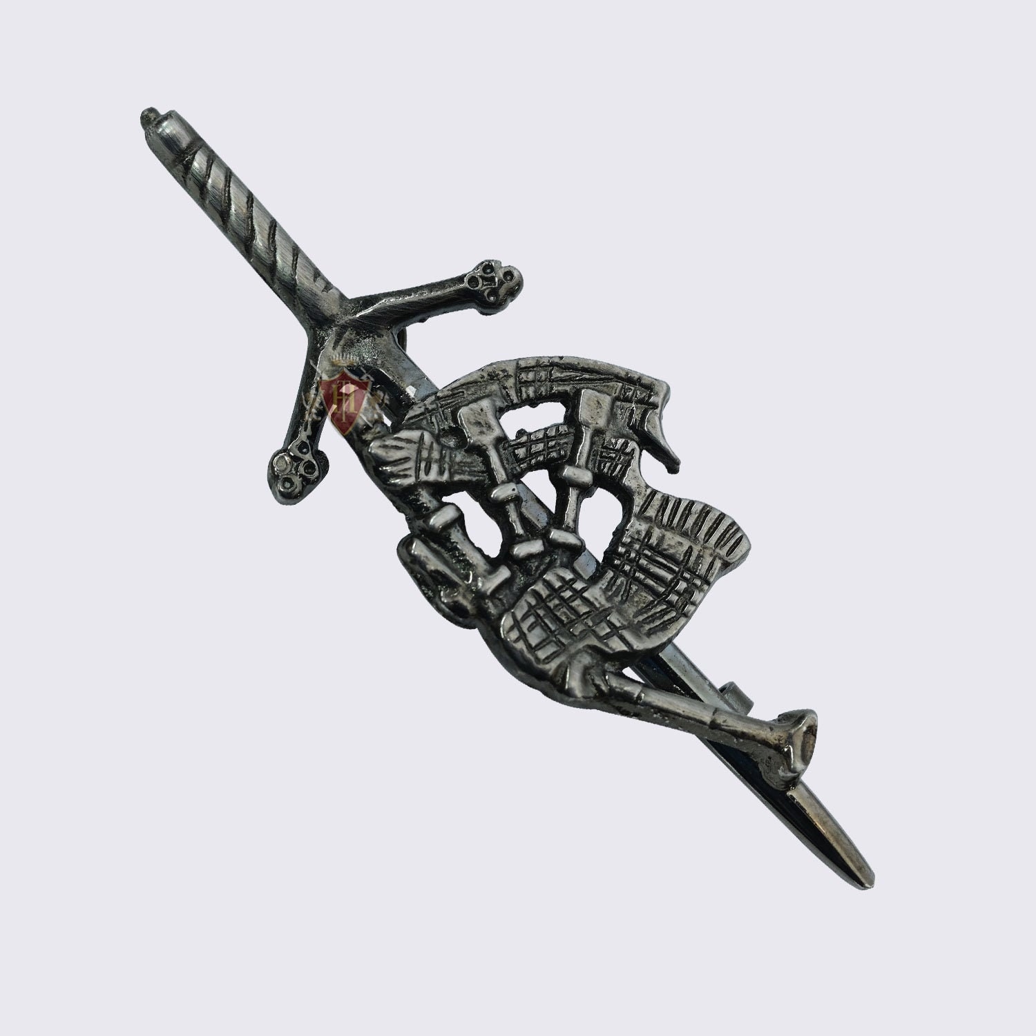 Scottish Bagpipe Kilt Pin Shiny Antique Finish - Etsy