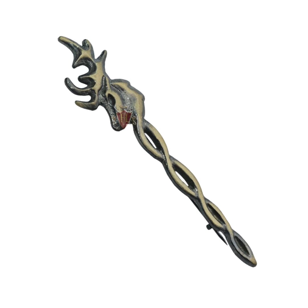 Stag Face Knot Work Brass Antique Kilt Pin - Etsy