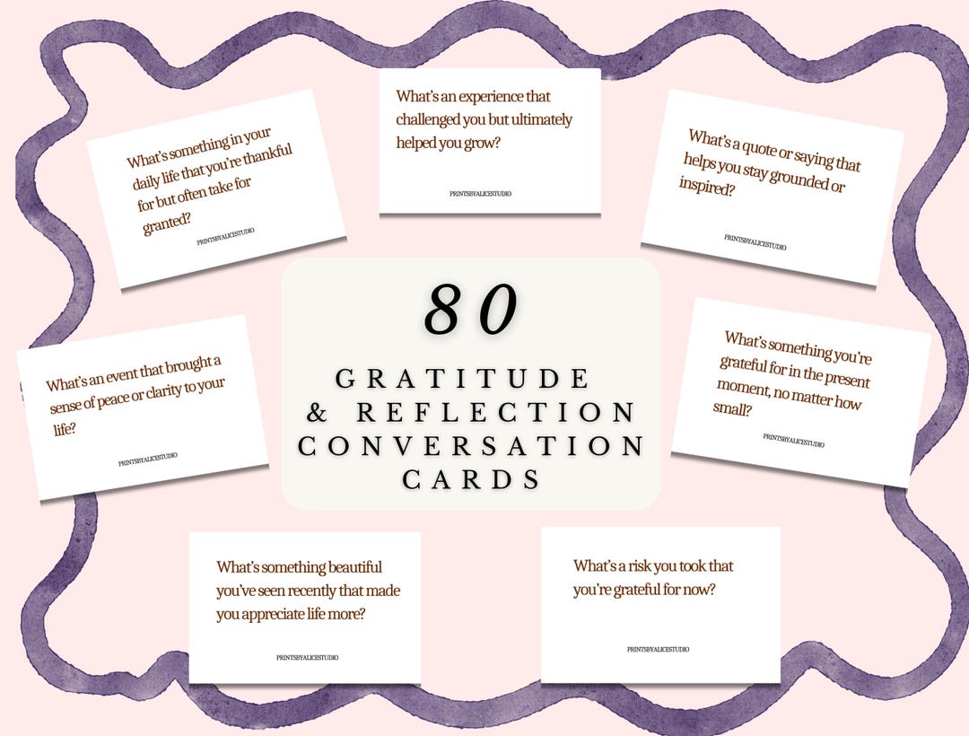 80 Conversation Cards for Self-reflection, Personal Growth and ...