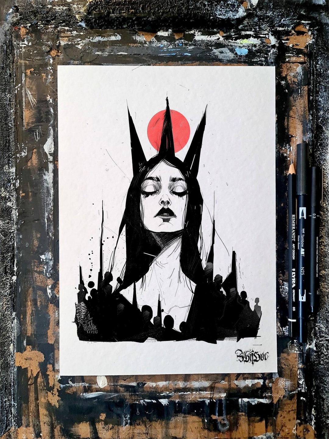 Lilith the Witch Queen. Version 4 Art Print. Poster Artwork, Original ...