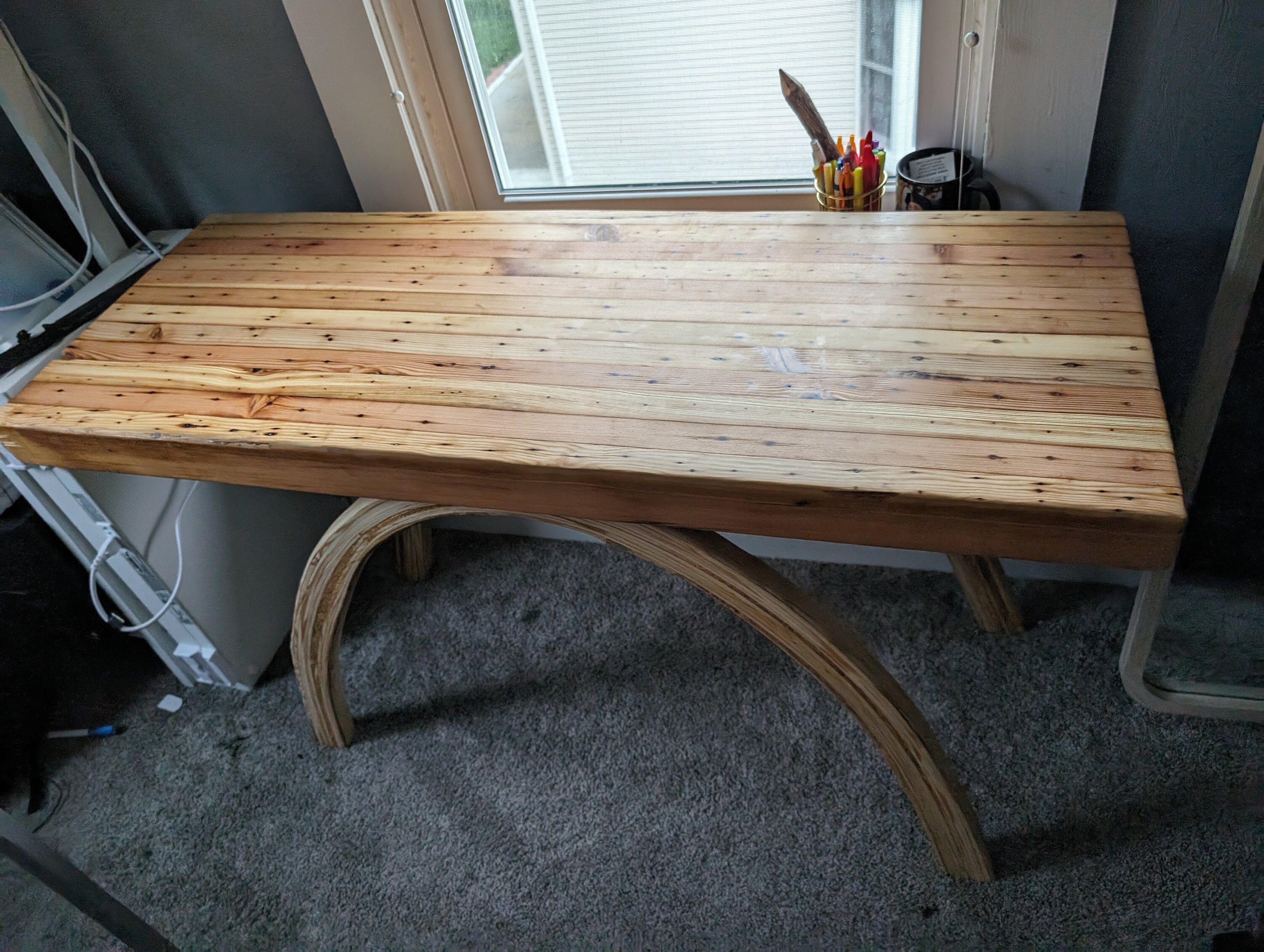 Computer Desk, Solid Wood, Wood Furniture, Home Decor, but Her Block ...