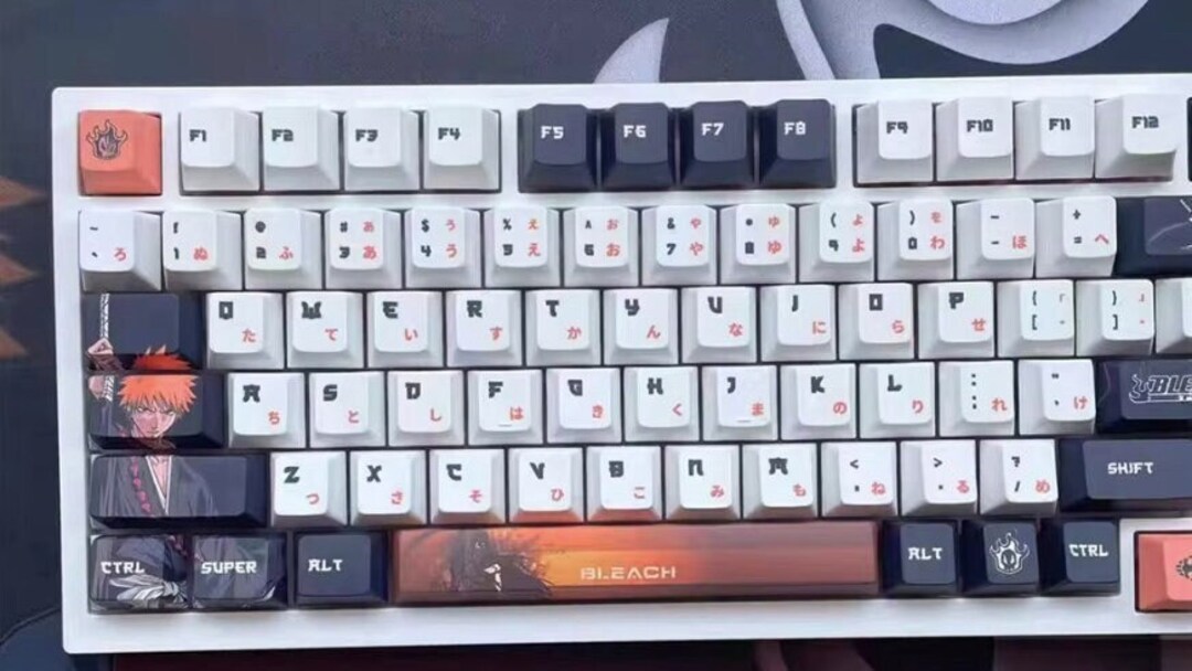 128keys Anime Keycaps, Bleach Keycaps for Cherry MX Switch Mechanical ...
