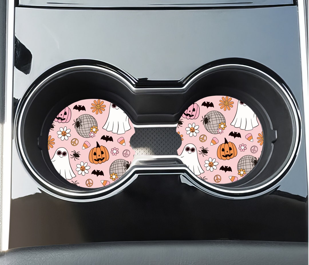 Disco Ball Spooky Ghost Cute Ghost Halloween Car Coasters Girly Things ...