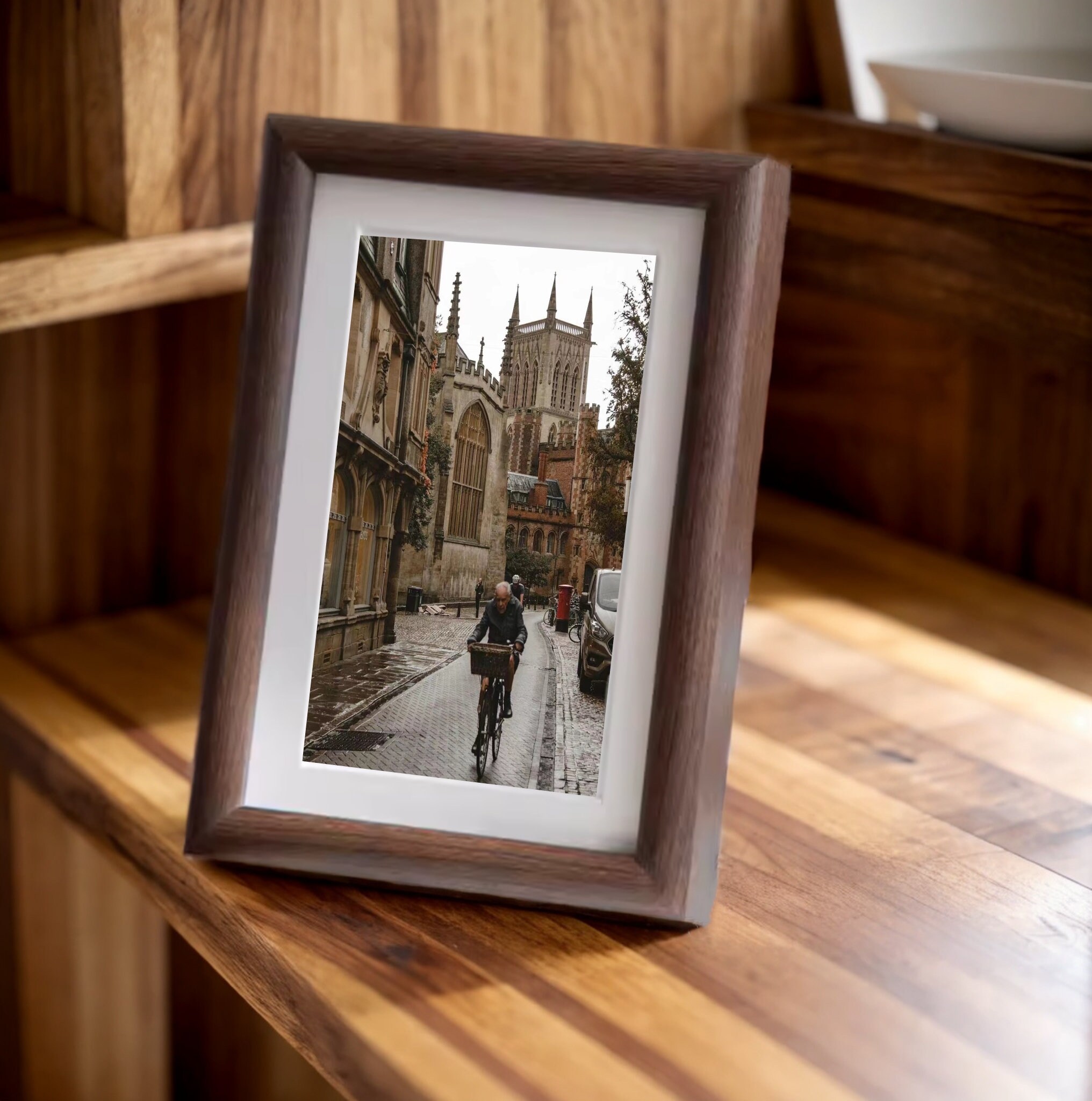 Walnut Photo Frame, Wedding Anniversary Photo Frame, Solid Wood Picture ...