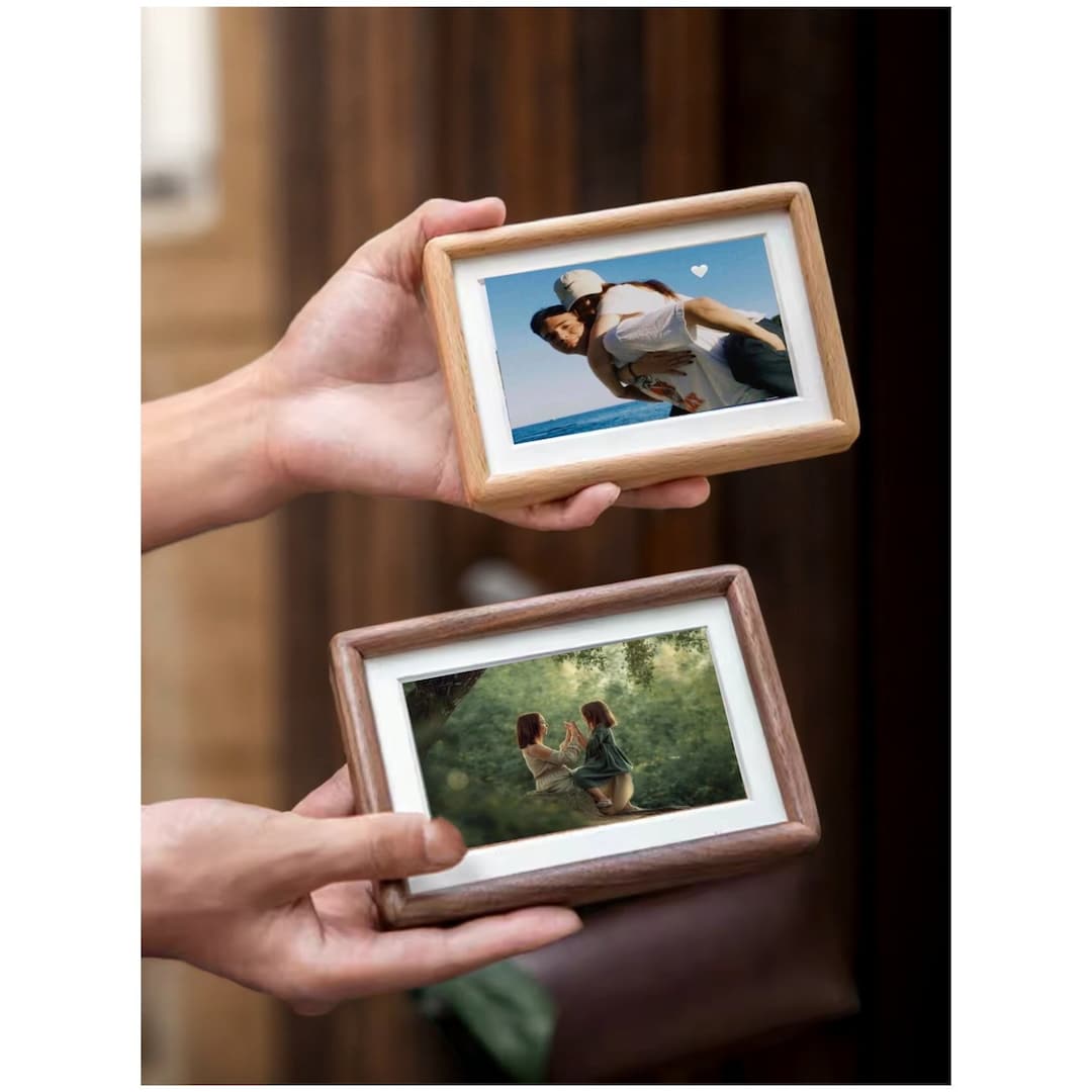 Mini Walnut Photo Frame, Wooden Portraits Frame, Family Photo Frame ...