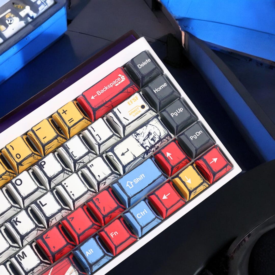 Gundam Comic-inspired Keycap Set – Mechanical Keyboard Keycaps | Cherry ...