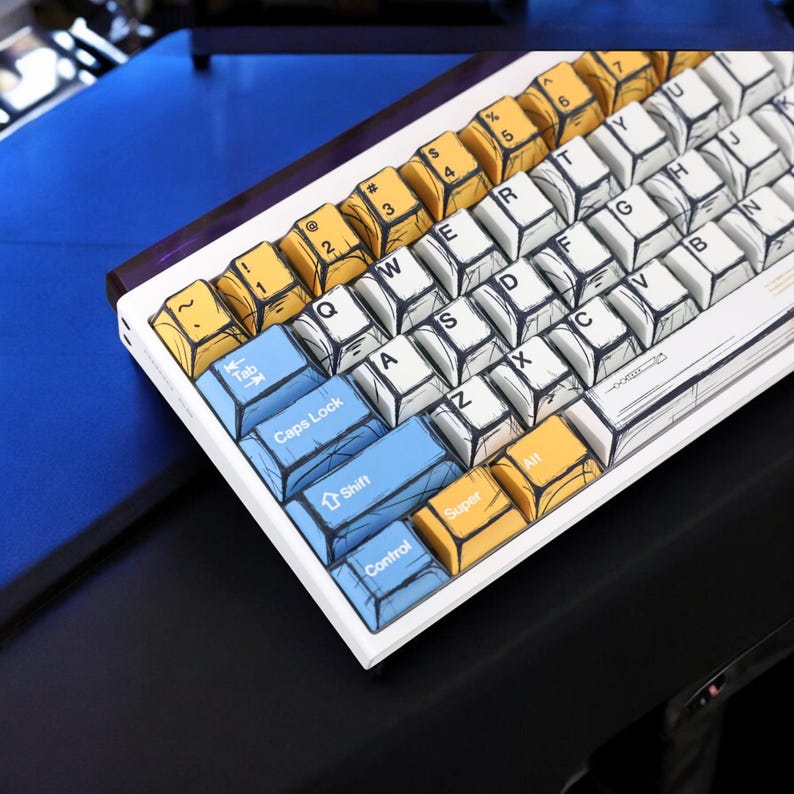 Gundam Comic-inspired Keycap Set – Mechanical Keyboard Keycaps | Cherry ...