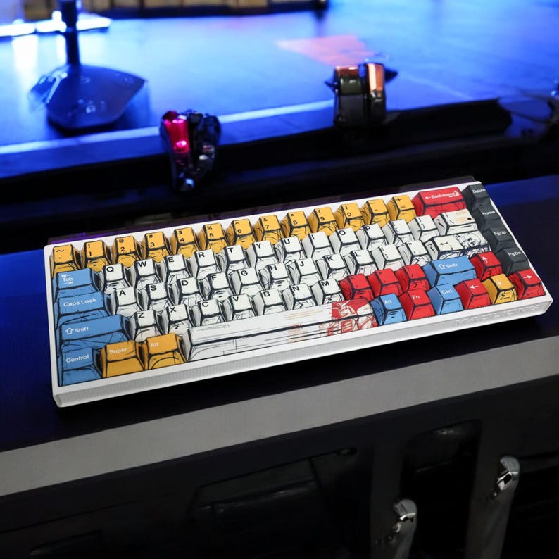 Gundam Comic-inspired Keycap Set – Mechanical Keyboard Keycaps | Cherry ...