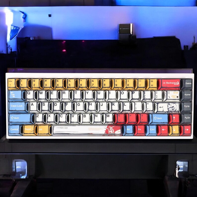Gundam Comic-inspired Keycap Set – Mechanical Keyboard Keycaps | Cherry ...