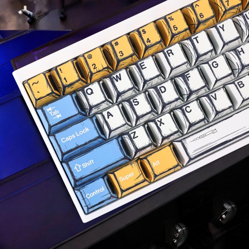 Gundam Comic-inspired Keycap Set – Mechanical Keyboard Keycaps | Cherry ...