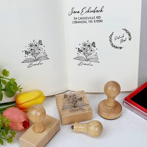 Custom Wood Stamp, Design Your Logo Stamp, Wooden Stamper With Ink Pad ...