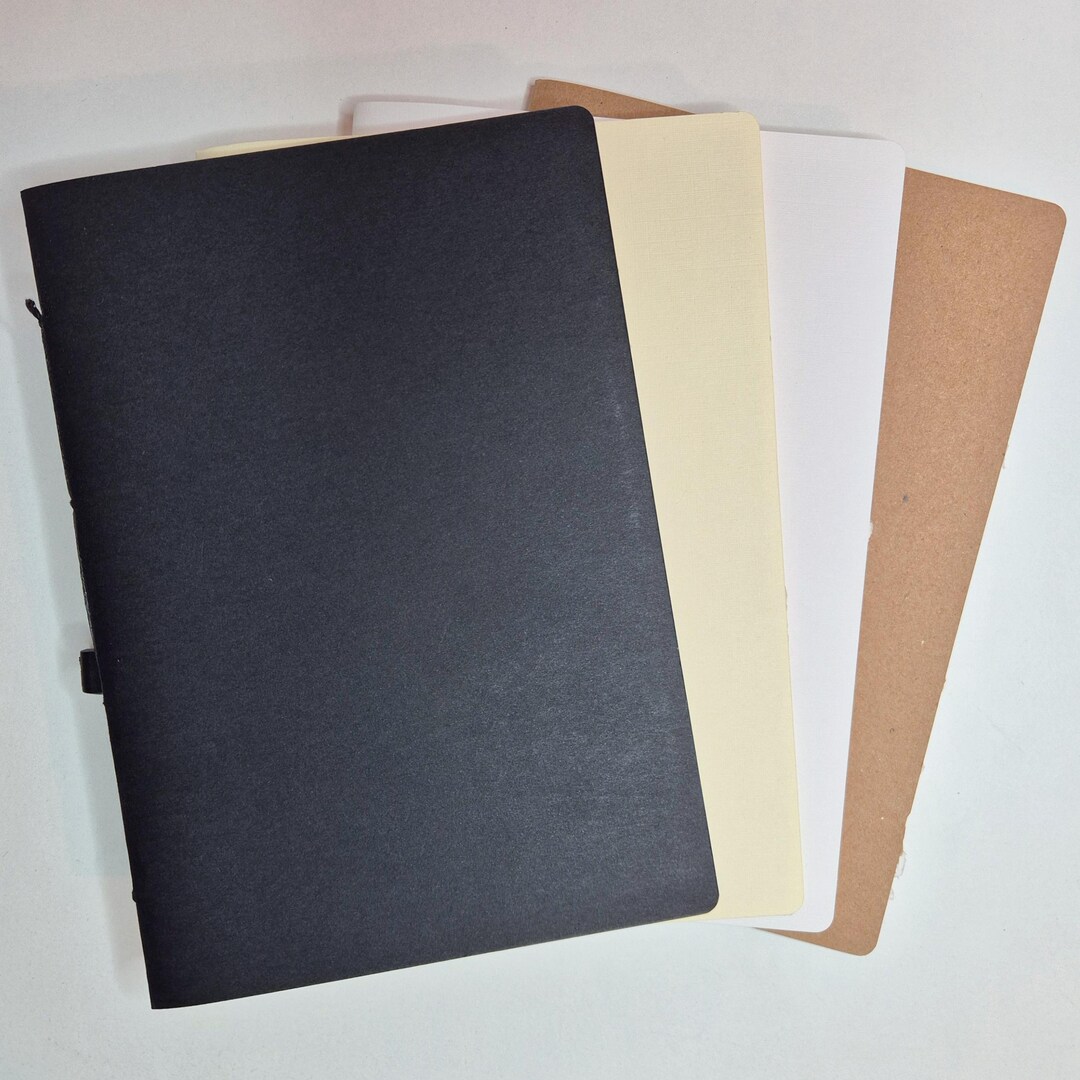 Handmade Junk Journal Signatures, White Cream Ivory + Kraft Papers Hand ...