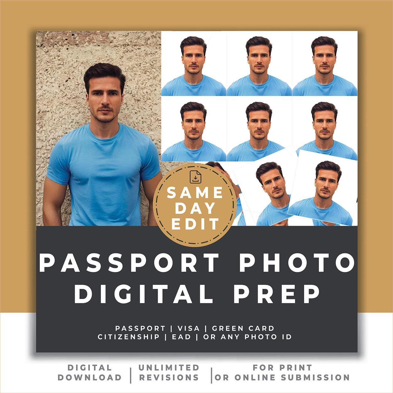 Same Day Photo Prep for Passport | Visa | Green Card | Citizenship ...