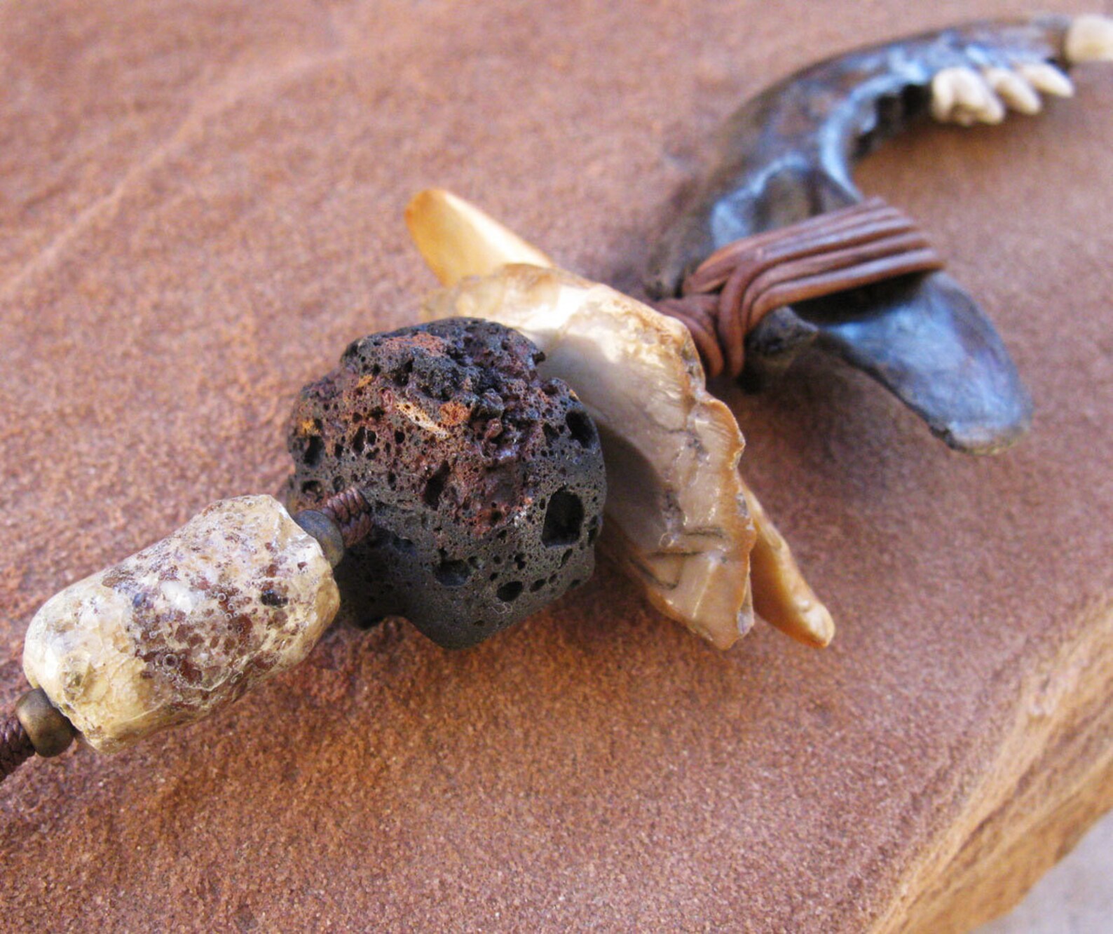 RESERVED Ancient Raccoon Jaw Bone Fossil Ivory Antique | Etsy