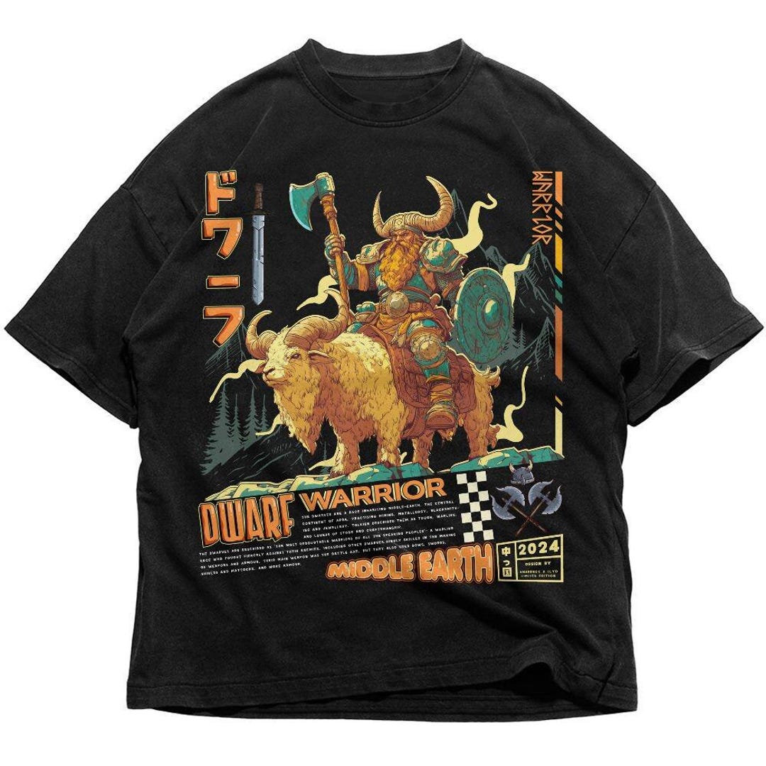 Dnd Japan Dwarf Shirt, Fantasy Anime Tokyo Japanese Weird Dungeons ...
