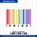 Gay Pride Barcode SVG Files Pride 2021 Cut Files LGBTQ Love SVG Vector ...
