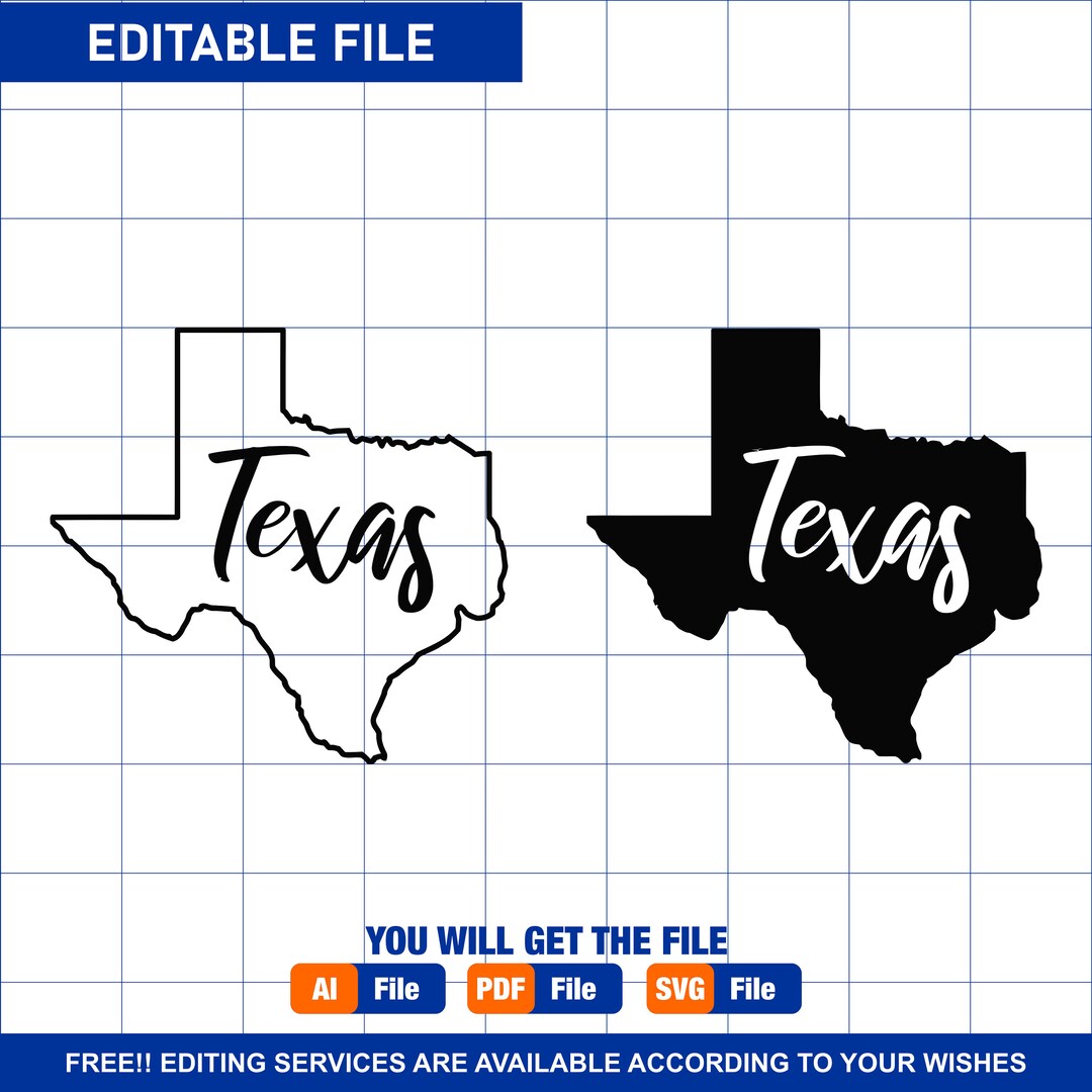 Texas Cursive Outline SVG Files Texas Cut Files United States of ...
