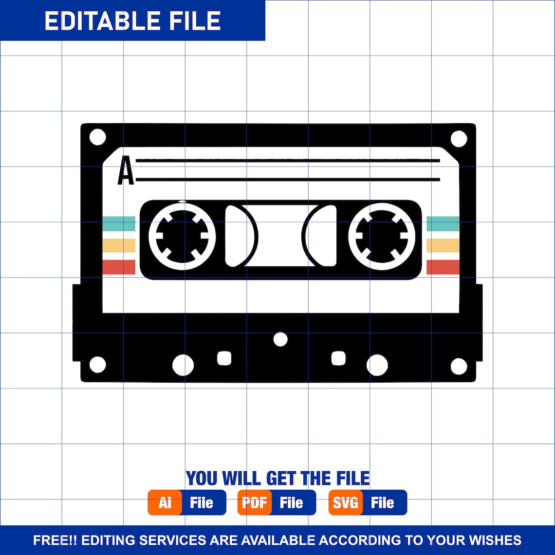 Retro Music Svg, Cassette Svg, Retro Cassette Svg, Funny Svg ...