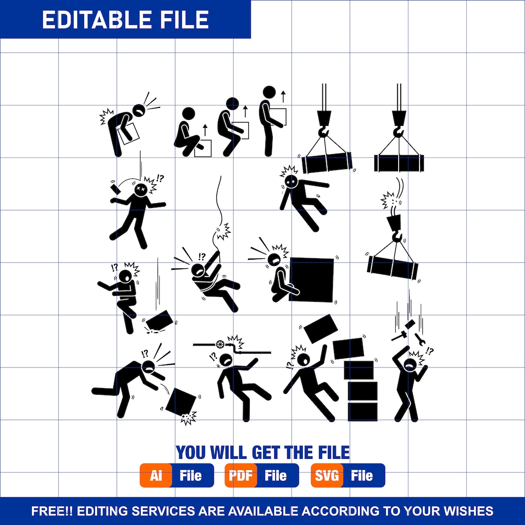 Warning Sign Danger Risk Symbol Safety Precaution Workplace Manual ...