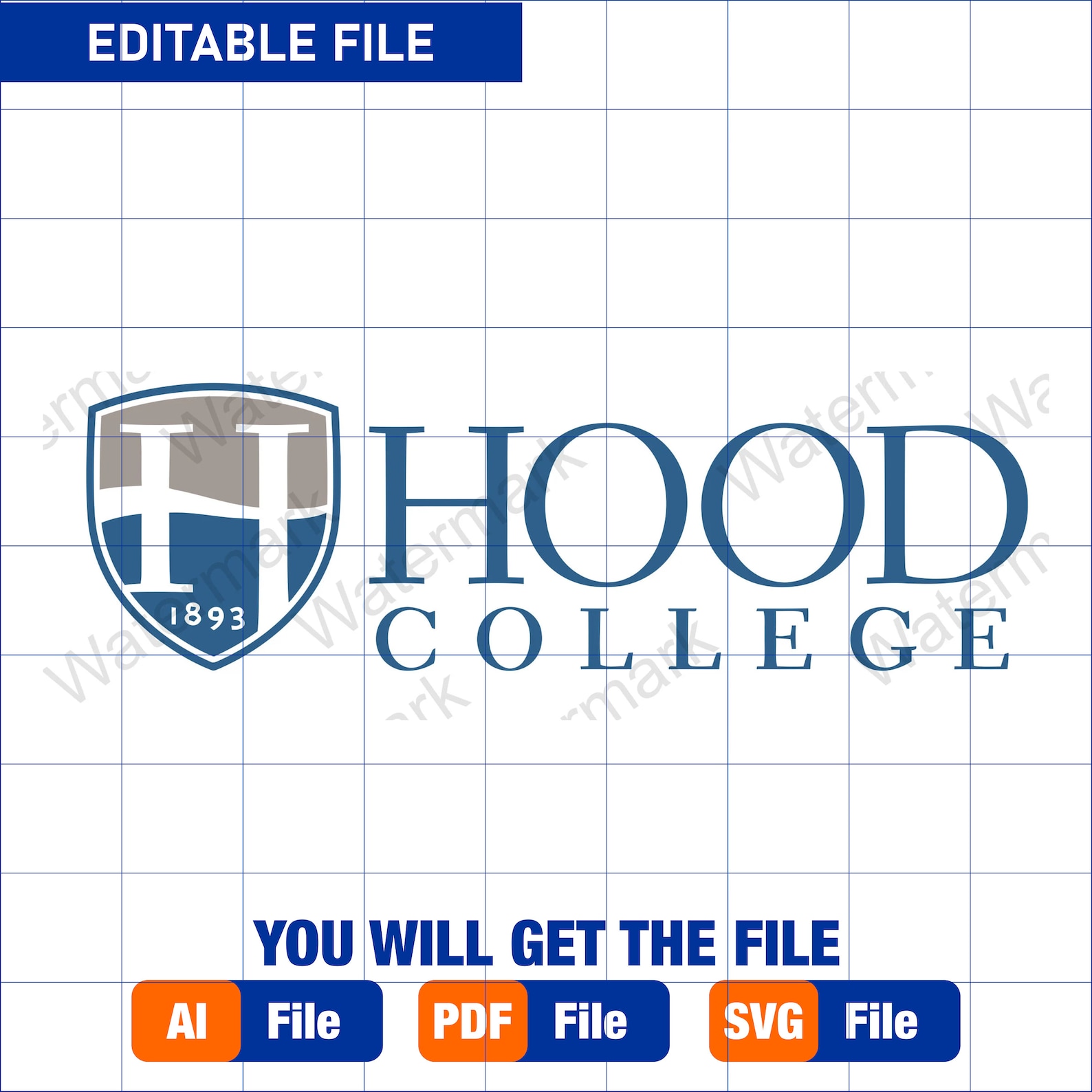 Hood College, Hood College Logo Vector, University Logo, Us University ...