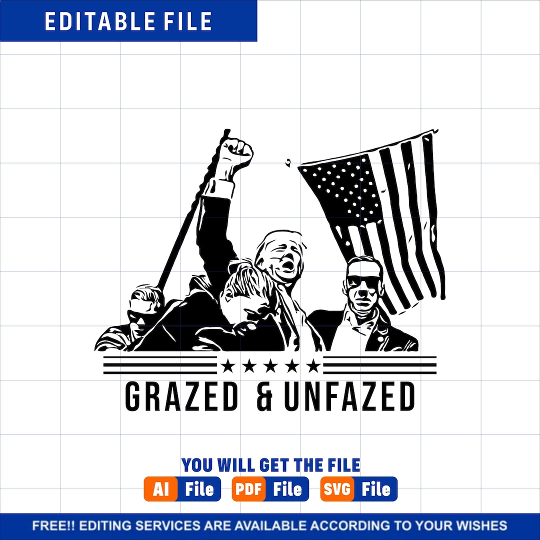 TRUMP Fight Svg / Png, Trump Raised Fist Svg, Trump Assassination ...