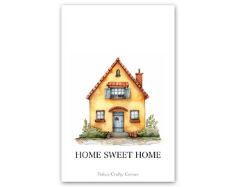 Digital Home Sweet Home Greetings Card Gift, New House, First Home ...